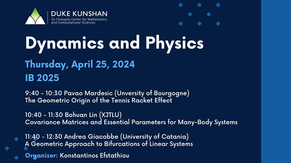 Mini-Workshop on Dynamics and Physics | K Efstathiou